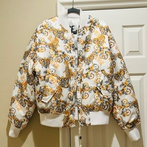 Versace | Jackets & Coats | New Versace Baroque Reversible Bomber ...